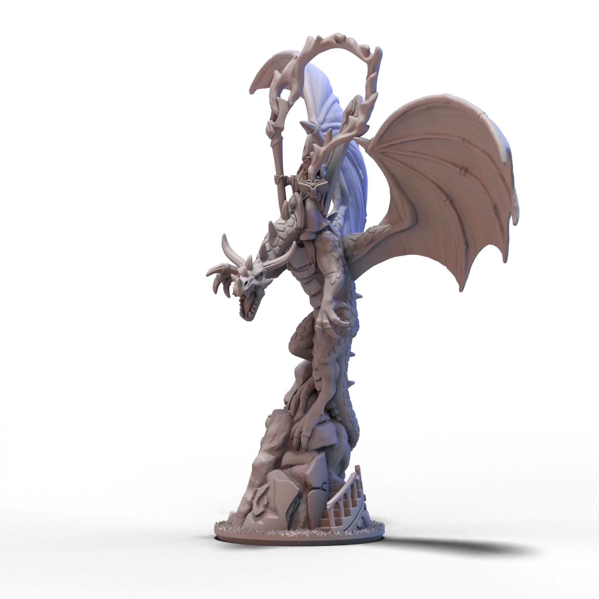 Aurethil Court | Dragon with Wizard | 10mm or 15mm miniatures for ...