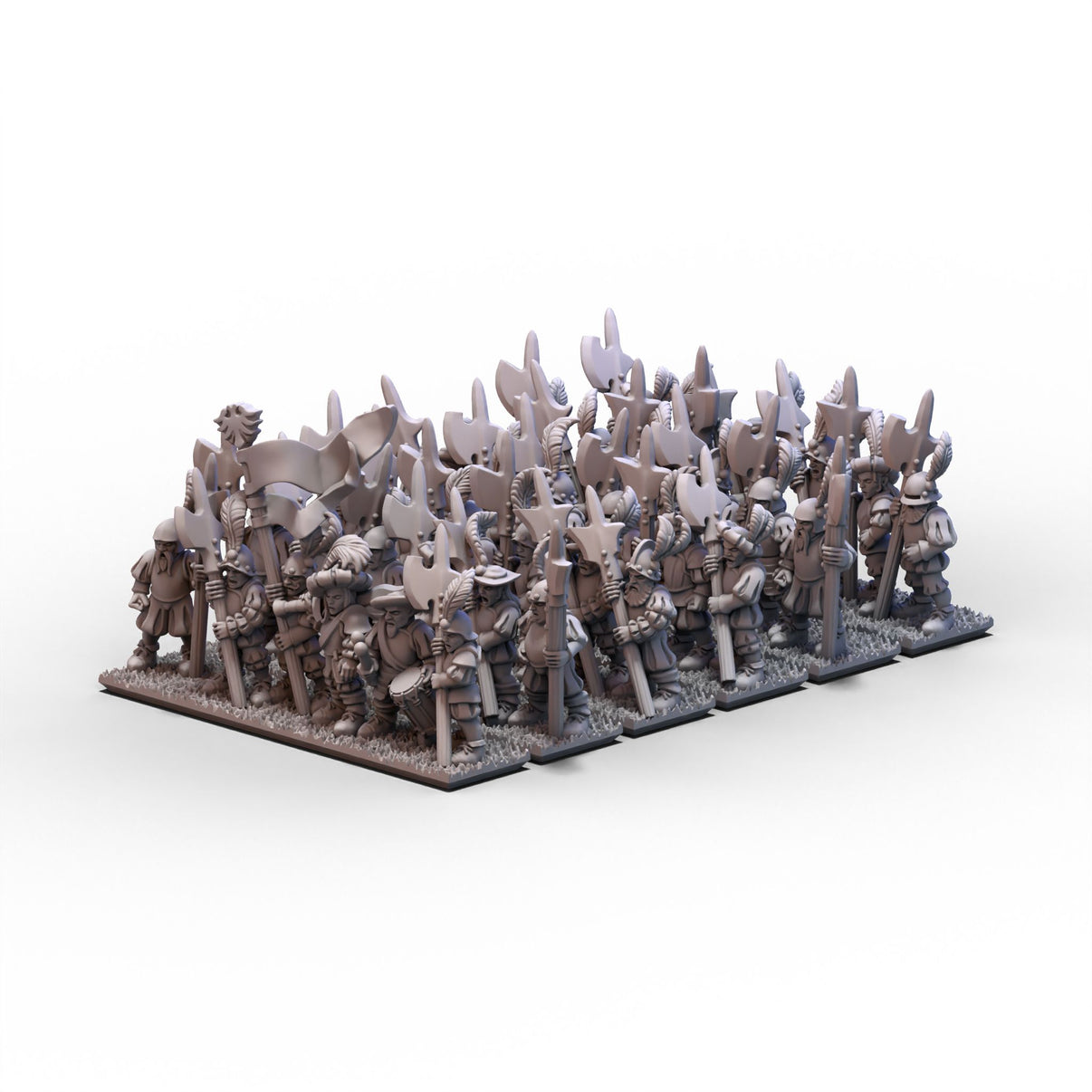Empire | Halberdiers Unit 2 | 10mm or 15mm miniatures for Warmaster ...