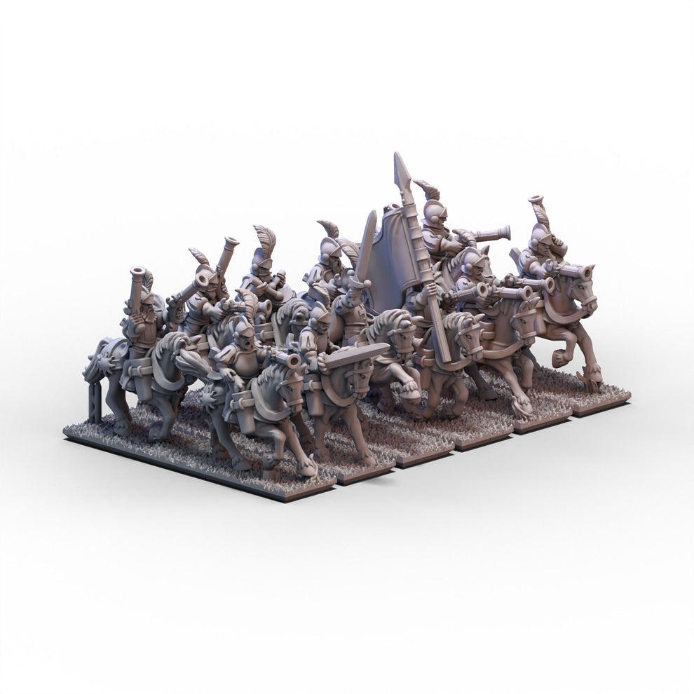 Empire | Light Cavalry Unit 1 (Banner 1) | 10mm or 15mm miniatures for ...