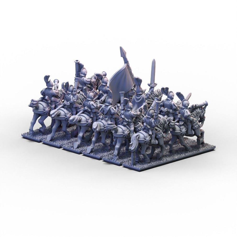 Empire | Light Cavalry Unit 1 (Banner 1) | 10mm or 15mm miniatures for ...