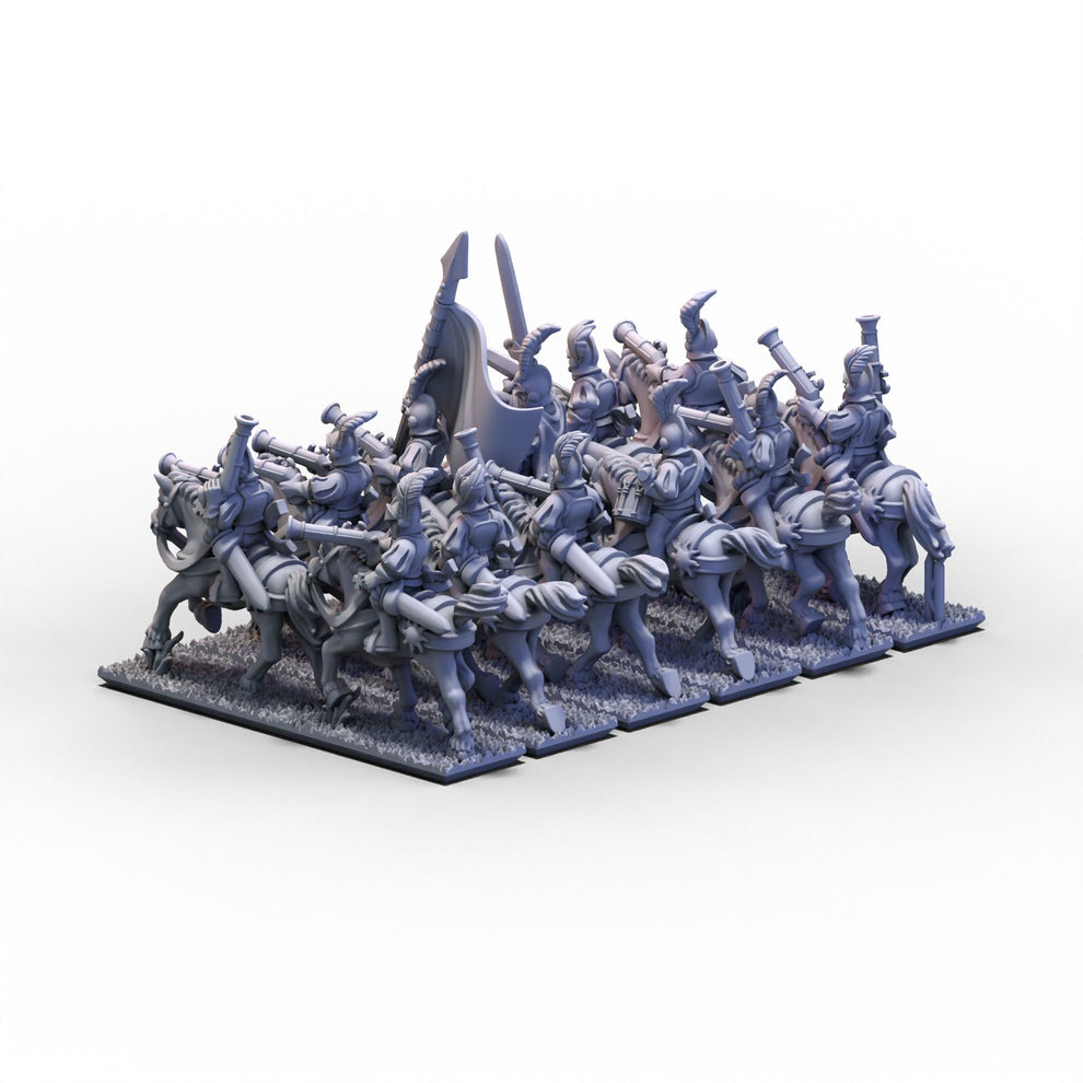 Empire | Light Cavalry Unit 1 (Banner 2) | 10mm or 15mm miniatures for ...