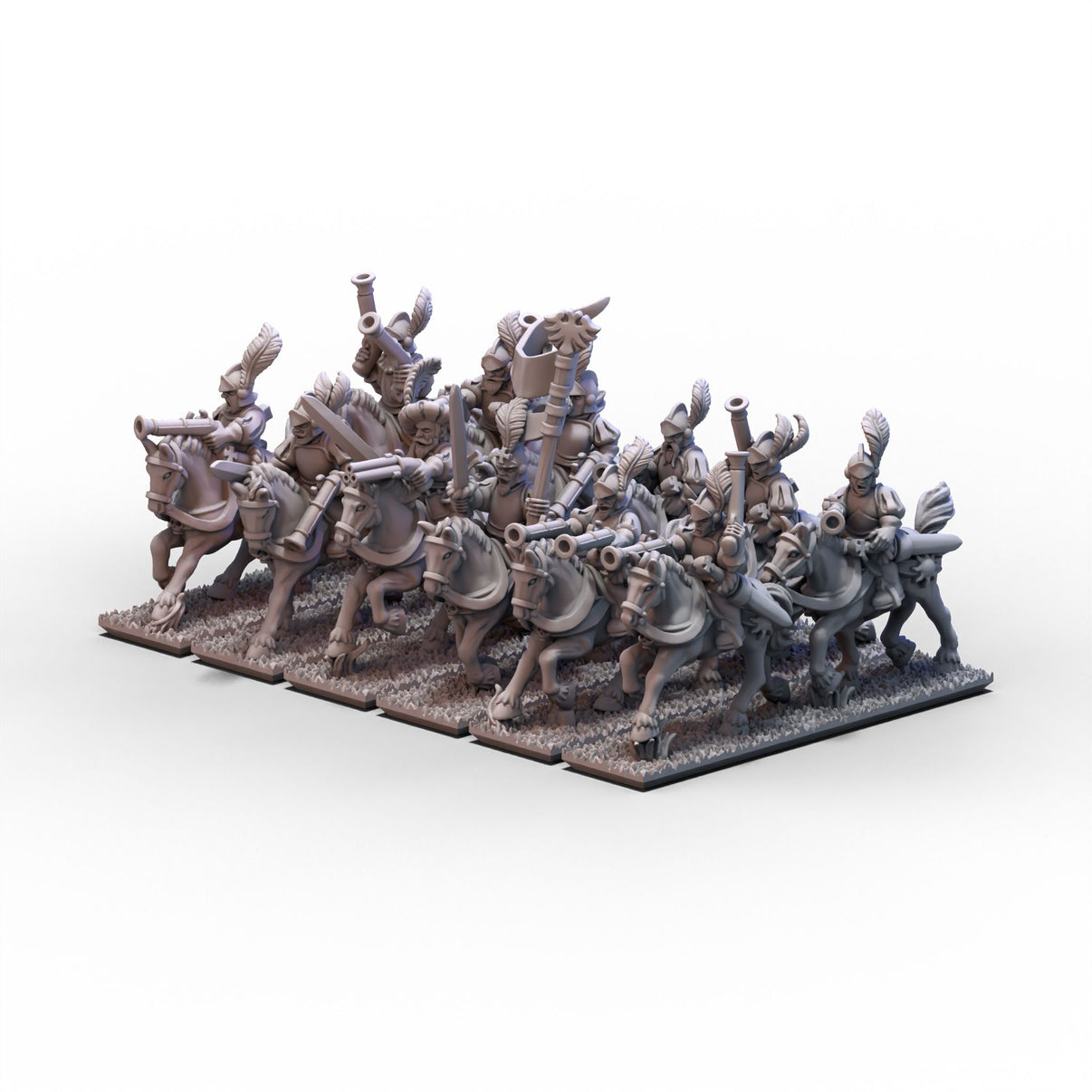 Empire | Light Cavalry Unit 2 | 10mm or 15mm miniatures for Warmaster ...