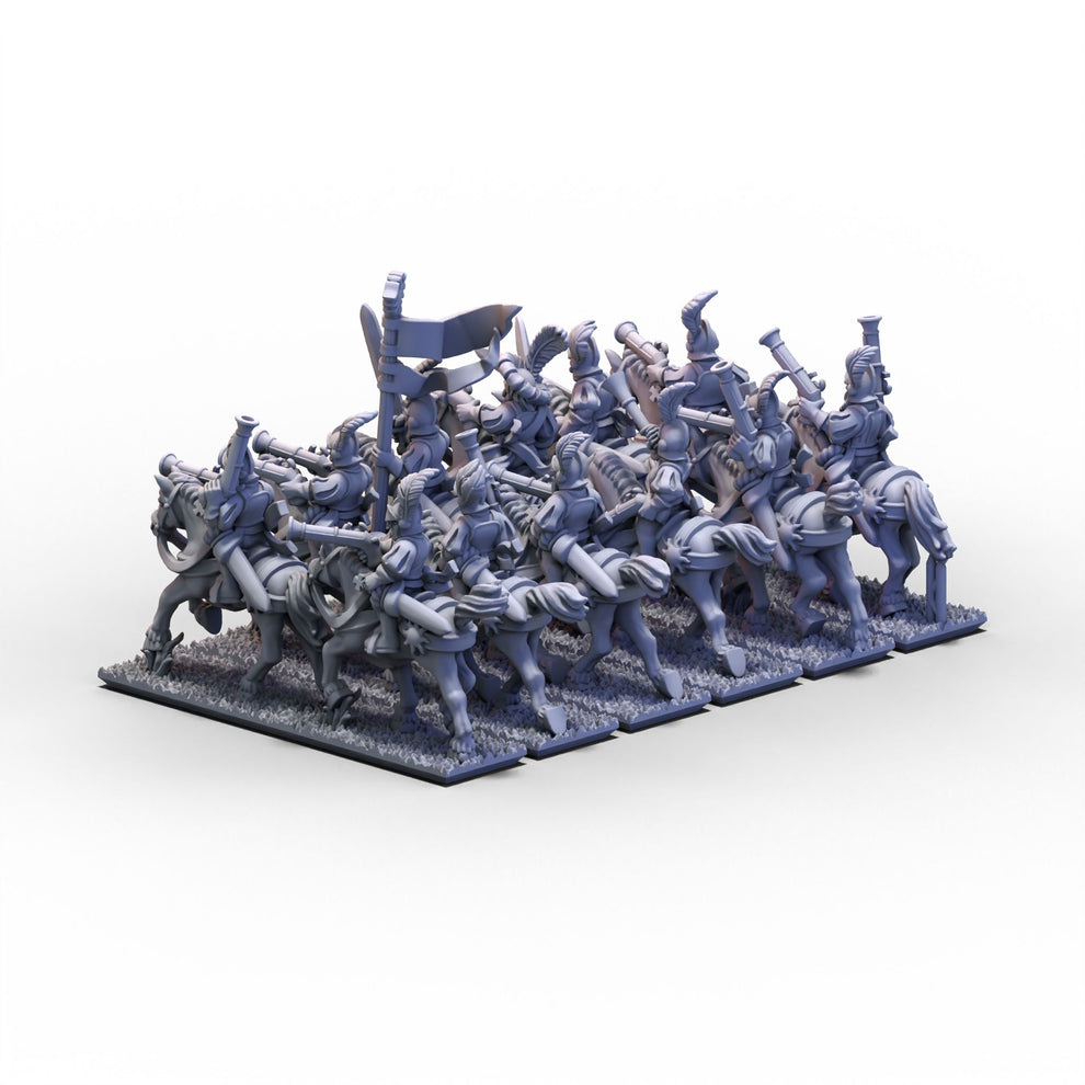 Empire | Light Cavalry Unit 2 | 10mm or 15mm miniatures for Warmaster ...