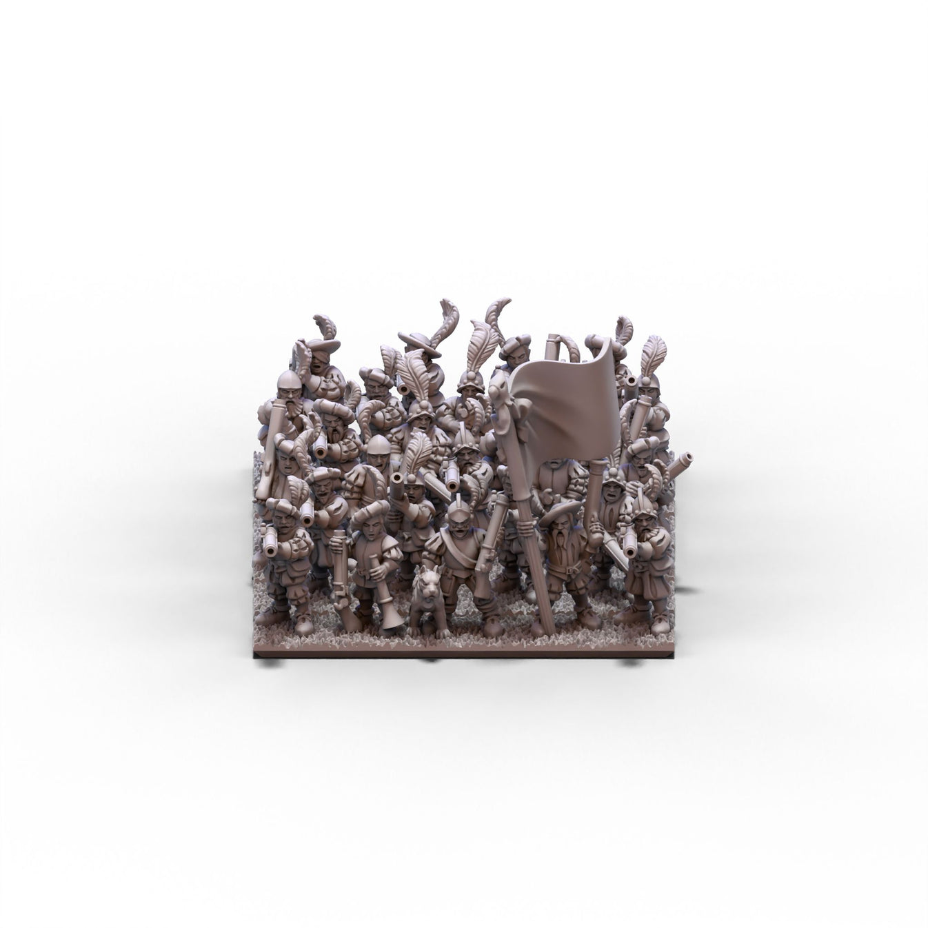 Empire | Musketeers Unit 1 (Banner 2) | 10mm or 15mm miniatures for ...