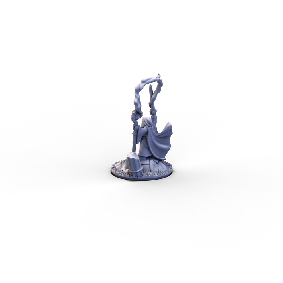 Empire | Wizard with Staff and Sword | 10mm or 15mm miniatures for ...