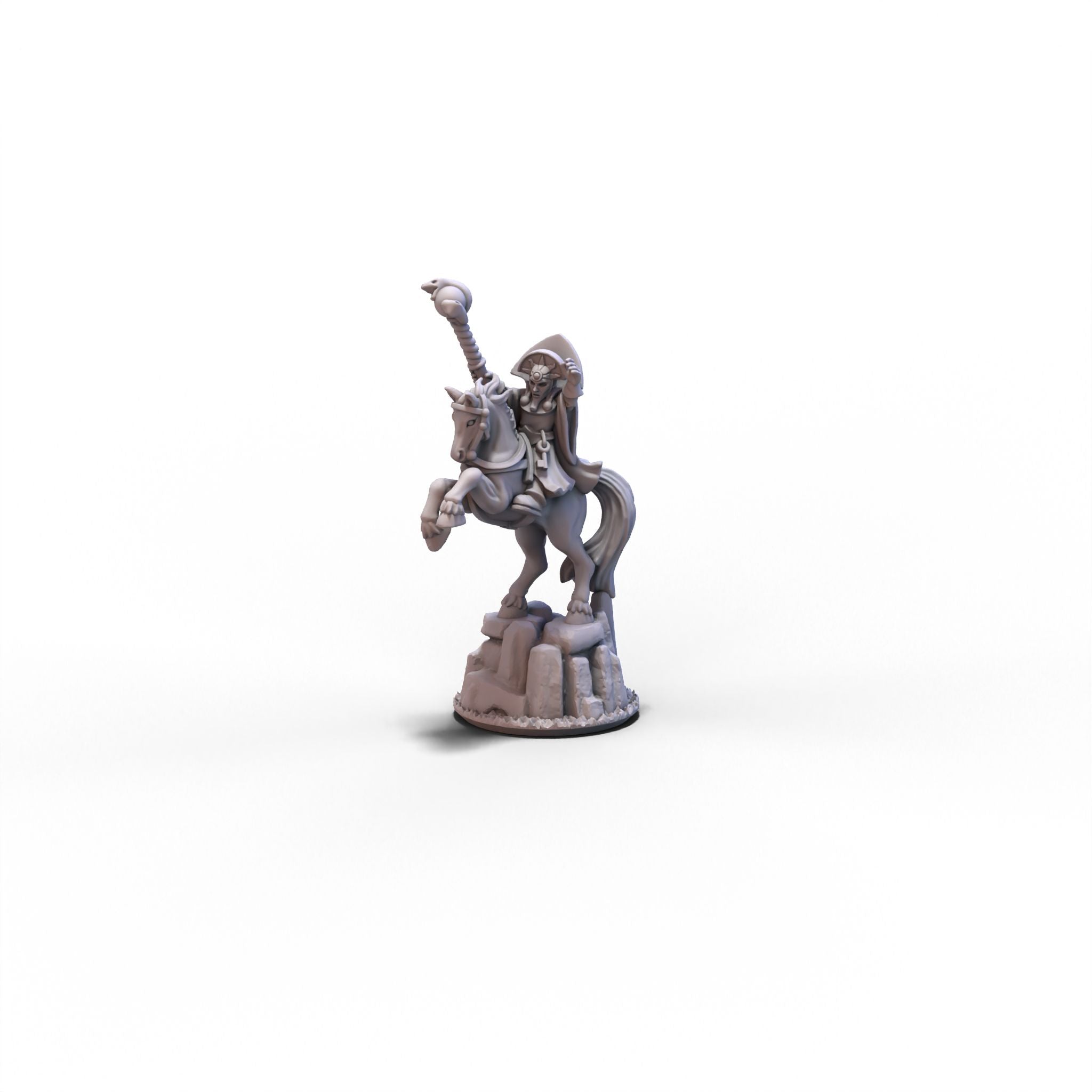 Empire | Wizard on Horse | 10mm or 15mm miniatures for Warmaster, Kings ...
