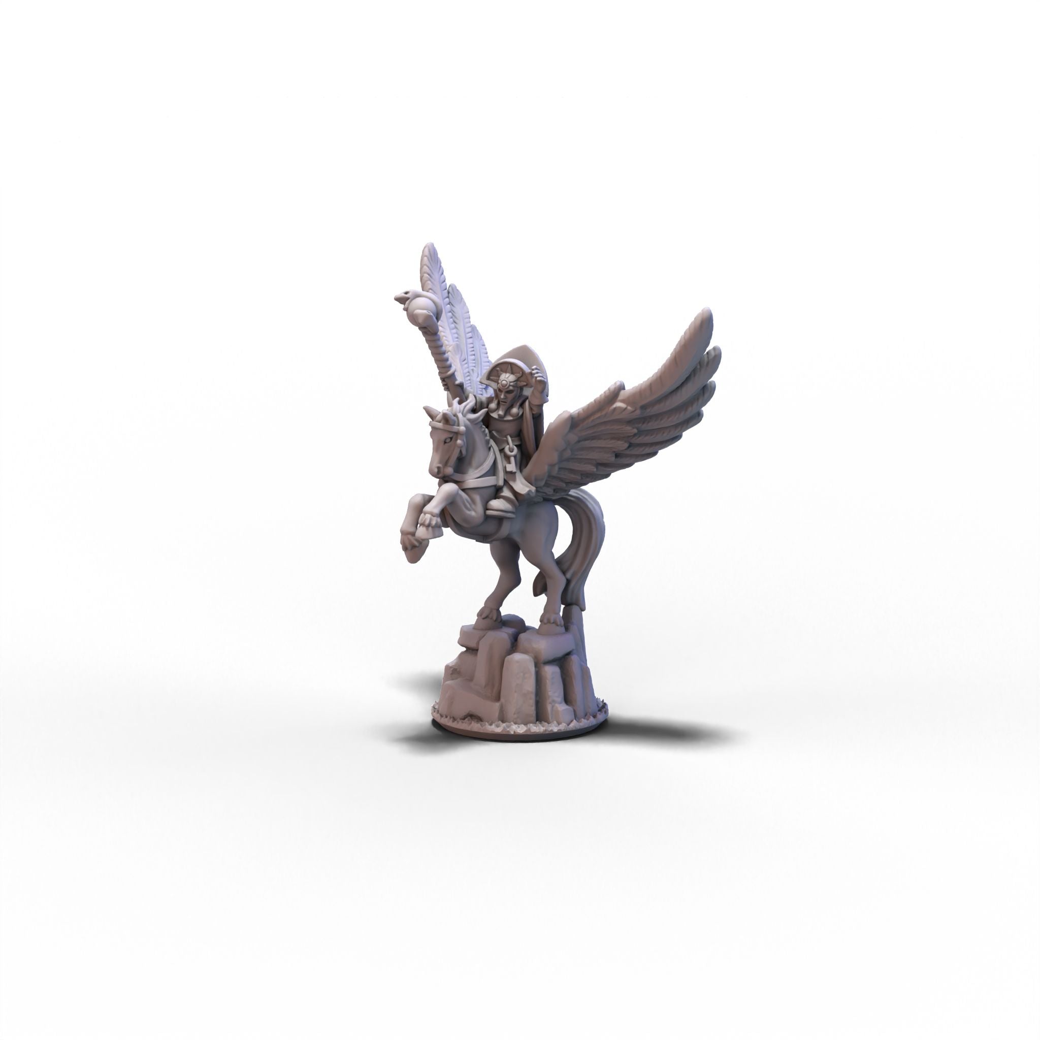 Empire | Wizard on Pegasus | 10mm or 15mm miniatures for Warmaster ...