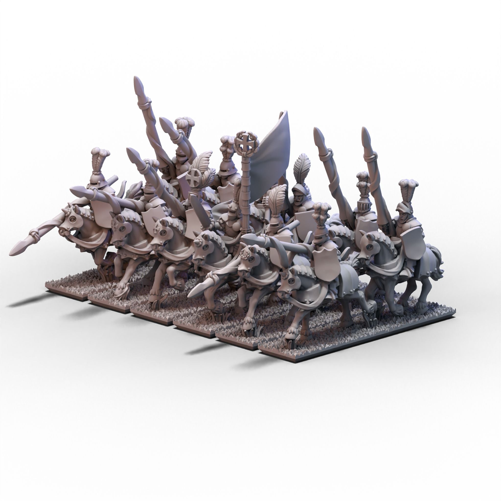 Empire | Knights Unit 2 Cross (Banner 2) | 10mm or 15mm miniatures for ...