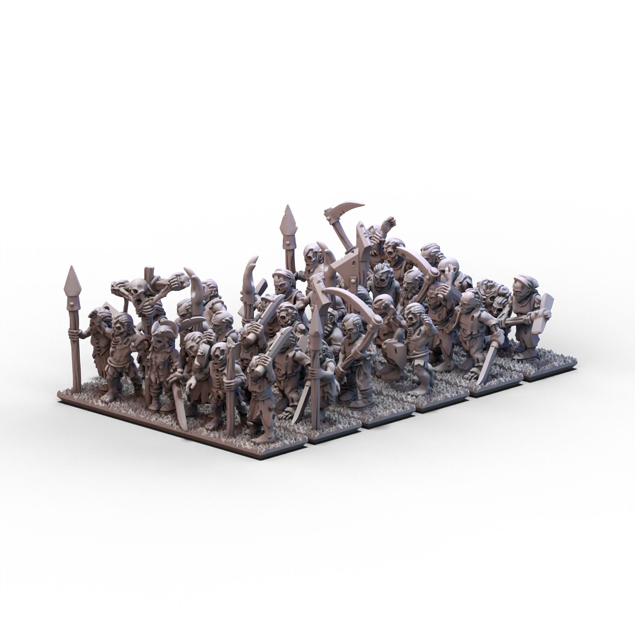 Vampires | Zombies Unit 2 | 10mm or 15mm miniatures for Warmaster ...