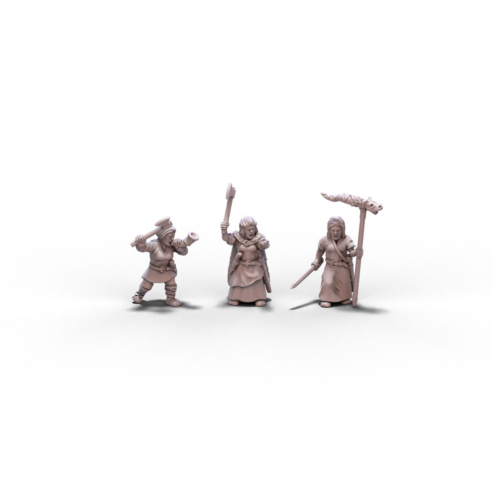 Germanic Tribes | Germanic Female Warriors Command Group | 15mm or 28mm ...