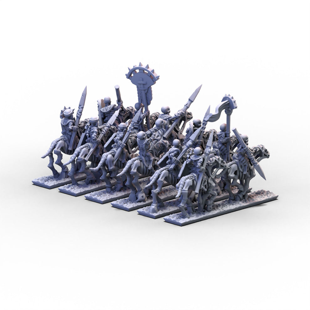 King of Sands | Skeleton Cavalry (Spears) Unit 1 | 10mm or 15mm ...