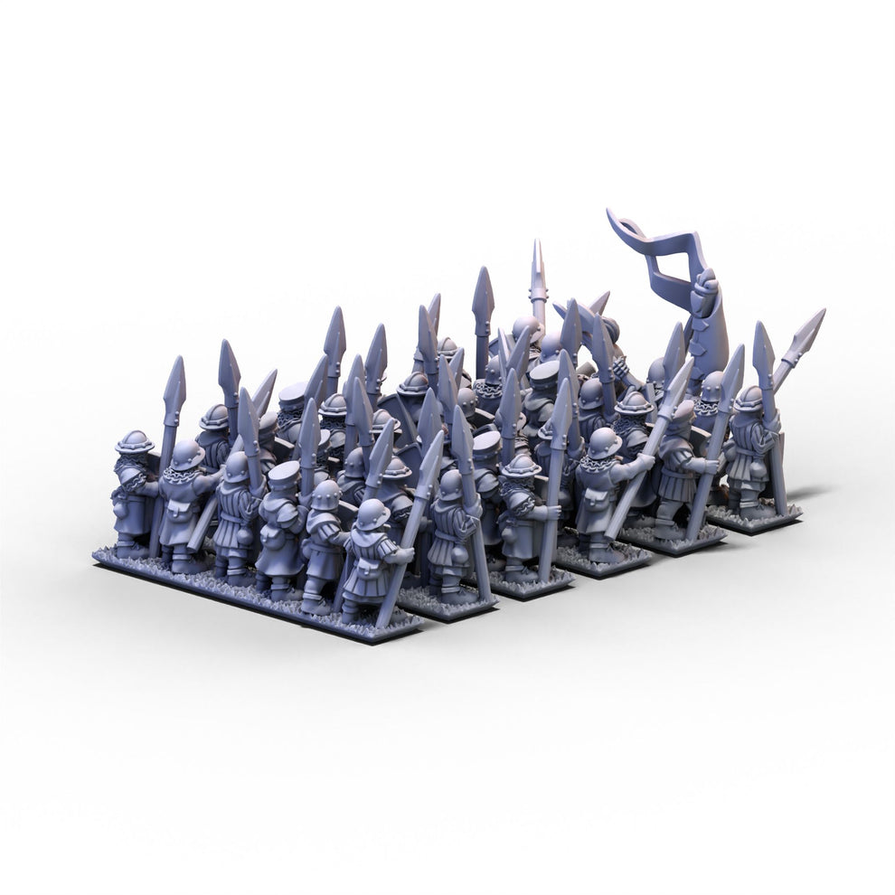 Chivalric Knights | Retainers Unit 1 | 10mm or 15mm miniatures for ...