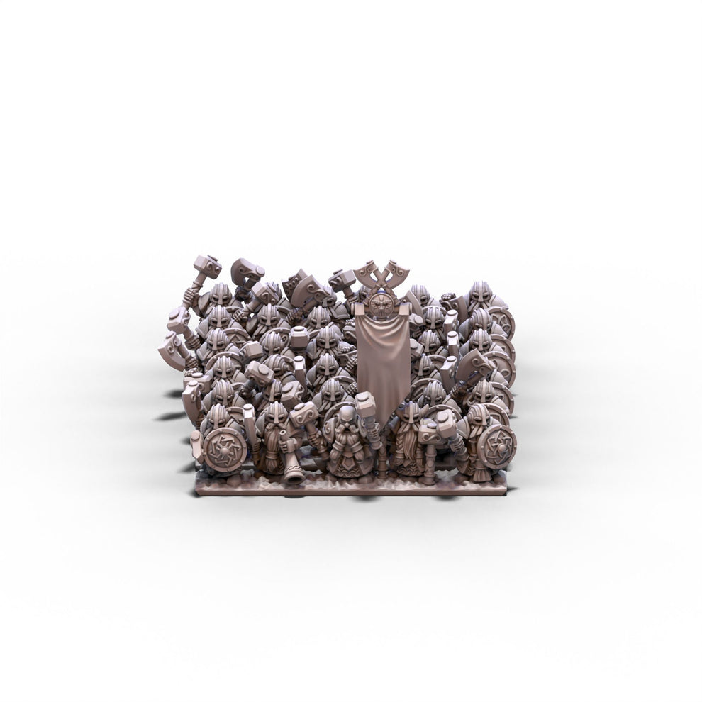 Dwarves | Dwarf Elite Warriors Unit 1 | 10mm or 15mm miniatures for ...
