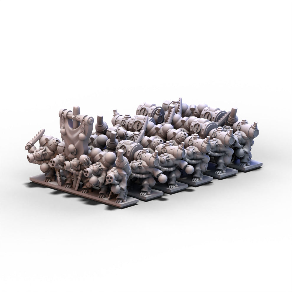 Vermin Clans | Poison Rats Unit | 10mm or 15mm miniatures for Warmaster ...
