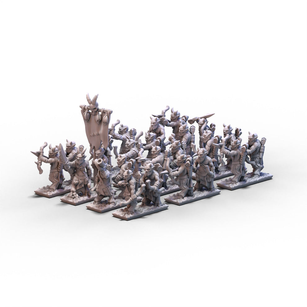 Beastmen | Beast Herd Archers Unit 1 | 10mm or 15mm miniatures for ...