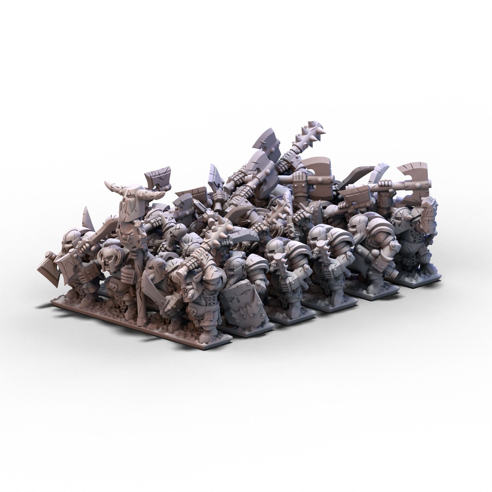Orcs and Goblins (GSM) | Black Orcs Unit | 10mm or 15mm miniatures for ...