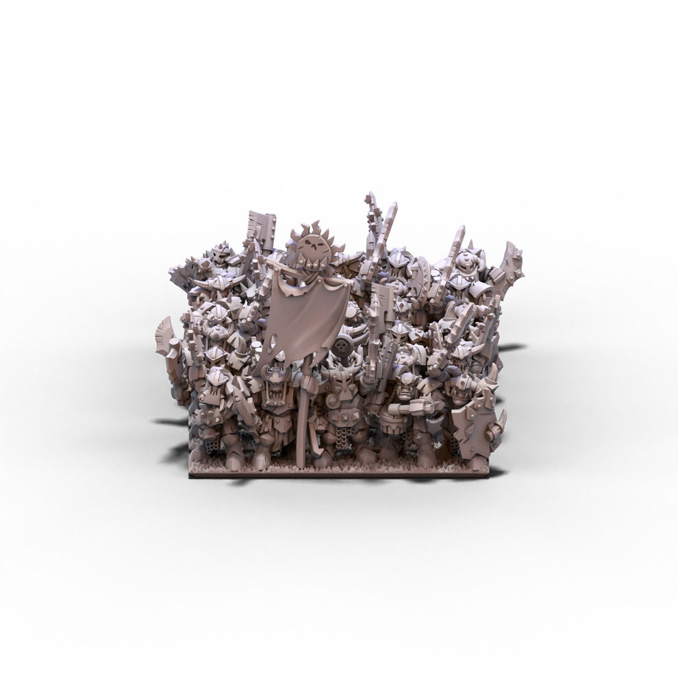 Orcs and Goblins (FD) | Heavy Orcs Unit 2 | 10mm or 15mm miniatures for ...