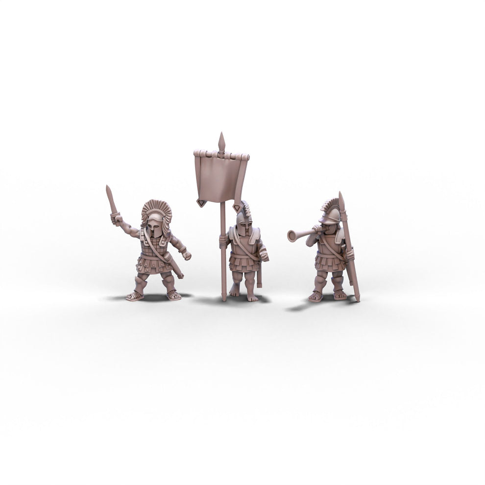 Greece | Greek Hoplites Command Group | 15mm or 28mm miniatures for ...