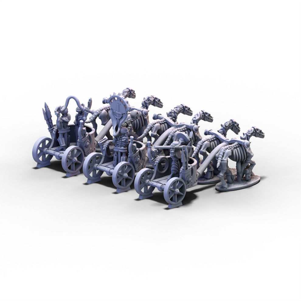 King of Sands | Skeleton Chariots Unit 2 | 10mm or 15mm miniatures for ...