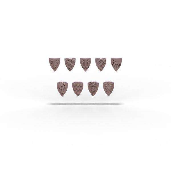 Medieval French Knight Shields | 15mm or 28mm miniatures for Saga, Art ...