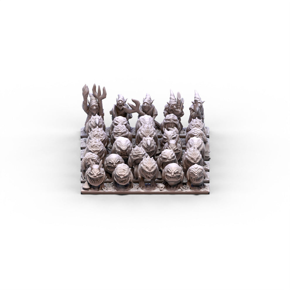 Orcs and Goblins (GSM) | Squig Herd Unit | 10mm or 15mm miniatures for ...