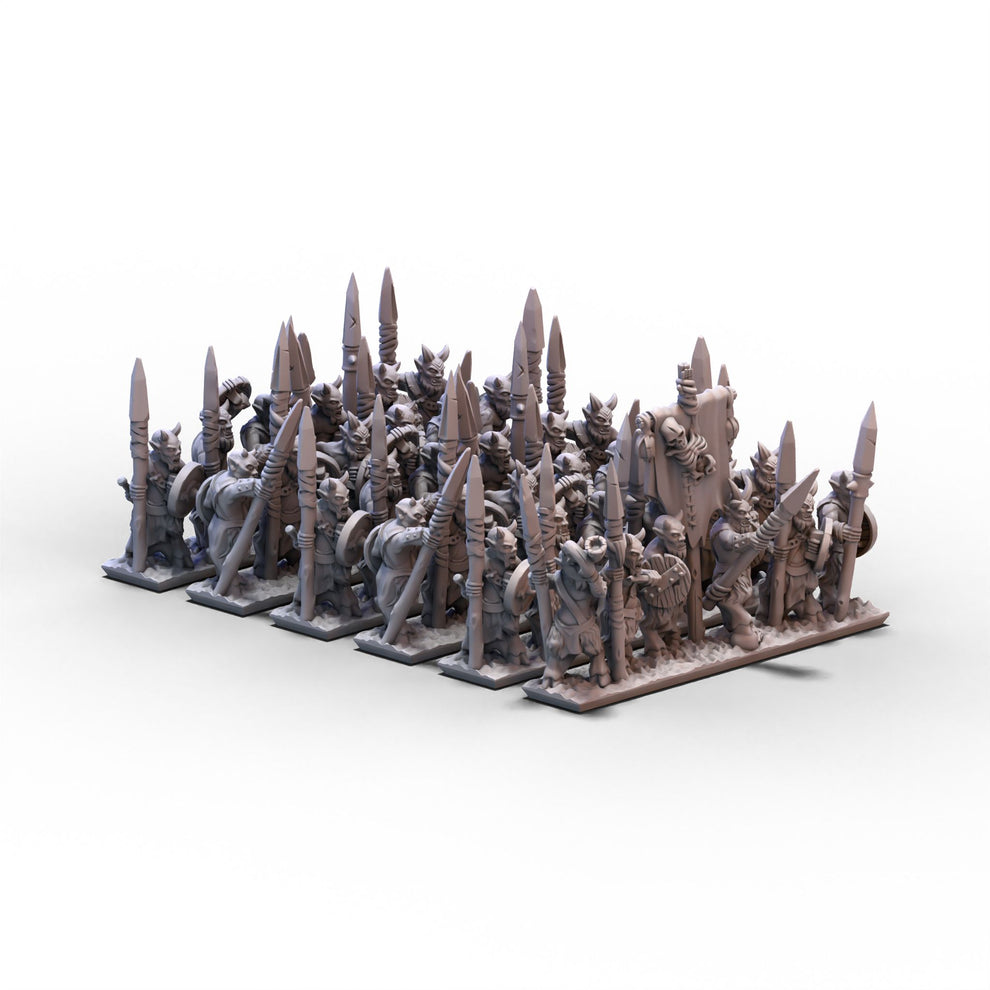 Beastmen | Beast Herd (Spear) Unit 1 | 10mm or 15mm miniatures for ...