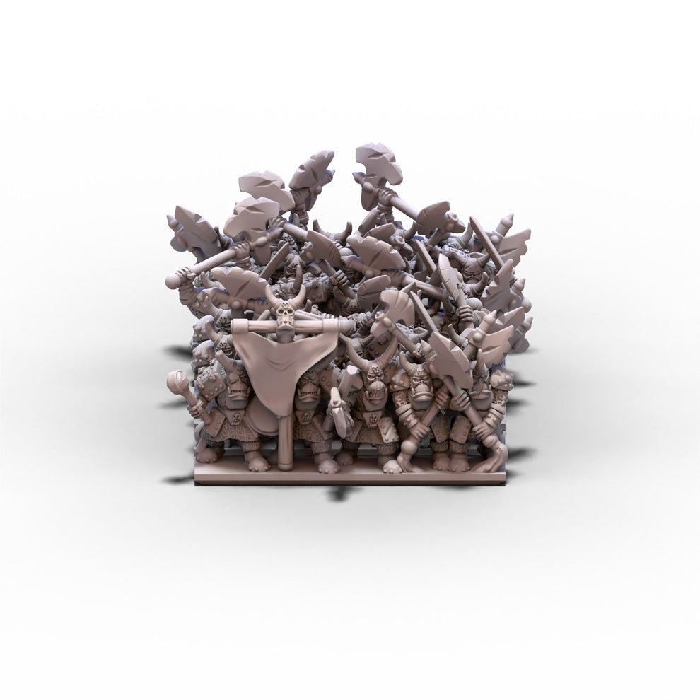 Magma Dwarves | Black Orcs Unit | 10mm or 15mm miniatures for Warmaster ...