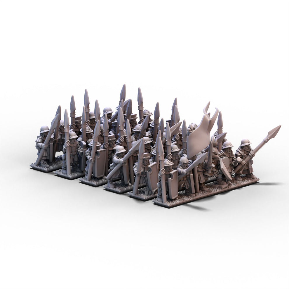 Chivalric Knights | Retainers Unit 1 | 10mm or 15mm miniatures for ...