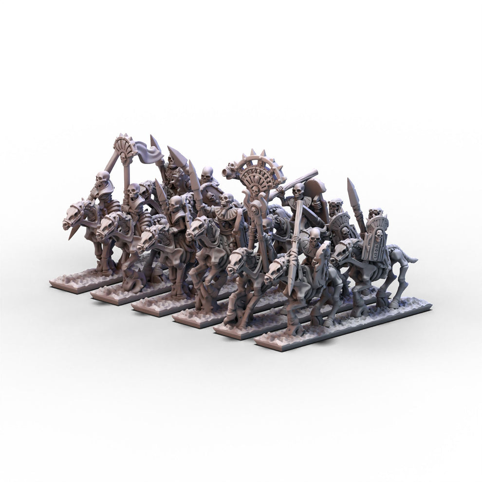 King of Sands | Skeleton Cavalry (Spears) Unit 2 | 10mm or 15mm ...
