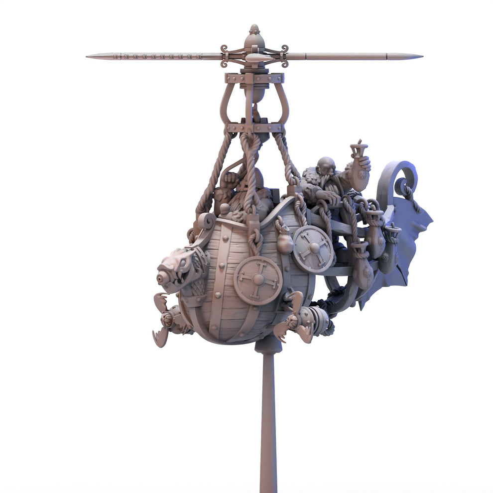 Sons of Ymir | Dwarf Flying Machine (Long Version - Helix) | 28mm or ...