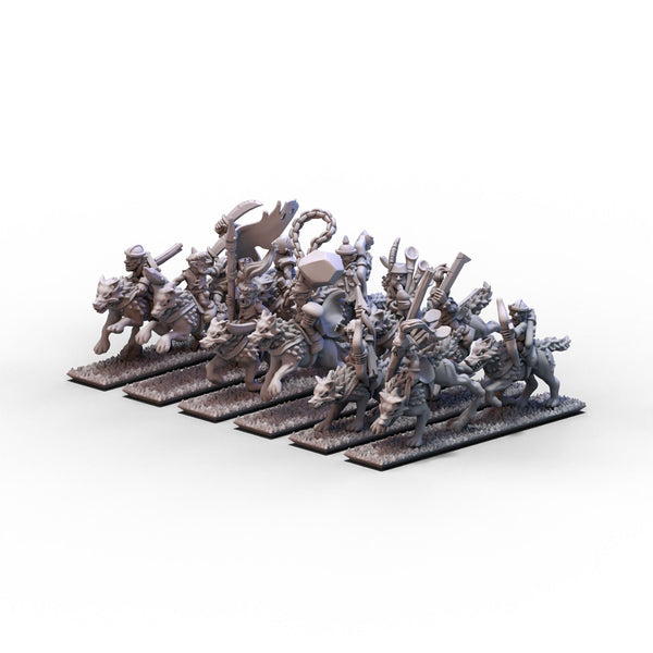 Orcs and Goblins (FD) | Goblin Wolf Riders Unit 1 | 10mm or 15mm ...