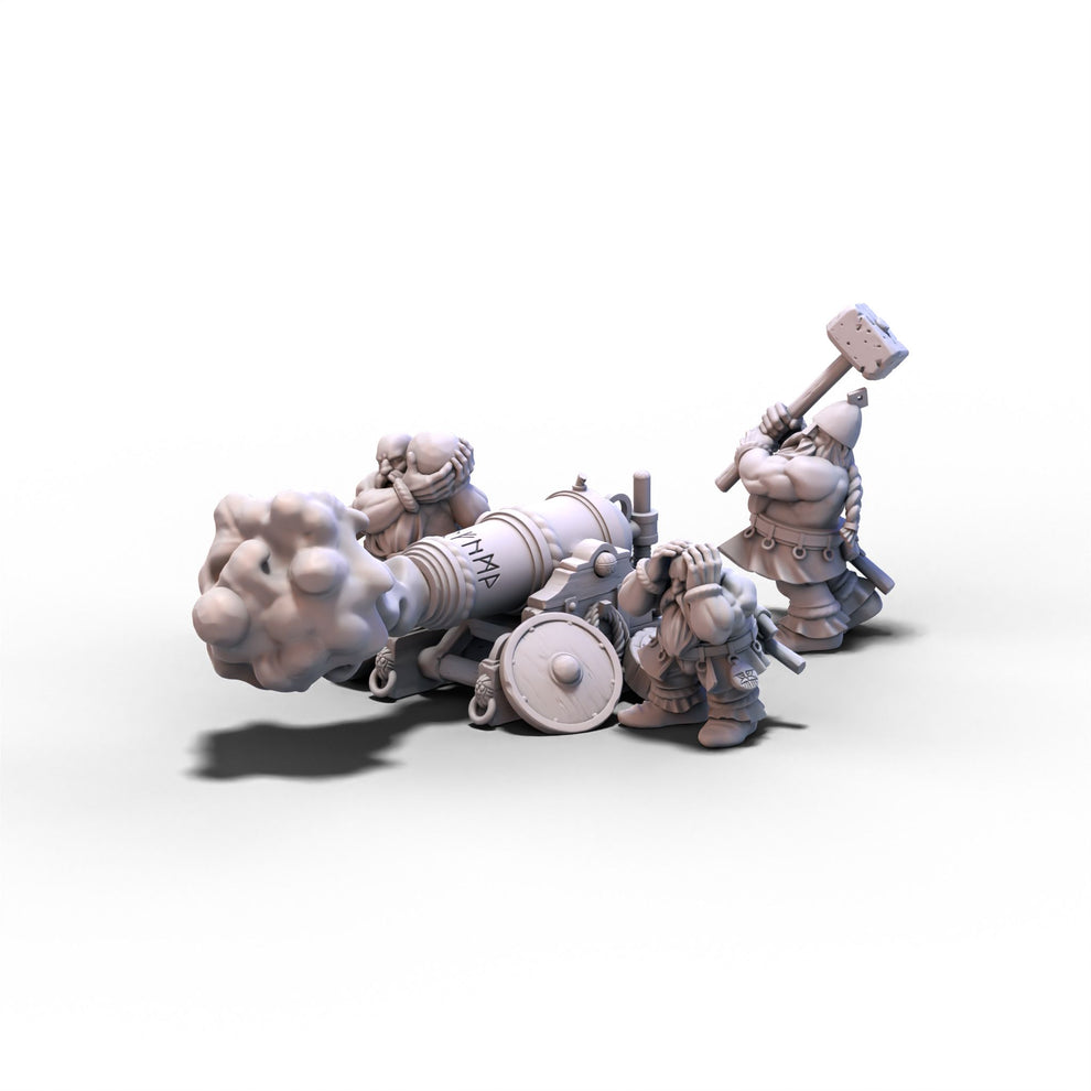 Sons of Ymir | Dwarf Cannon | 28mm or 32mm miniatures for D&D, 9th Age ...