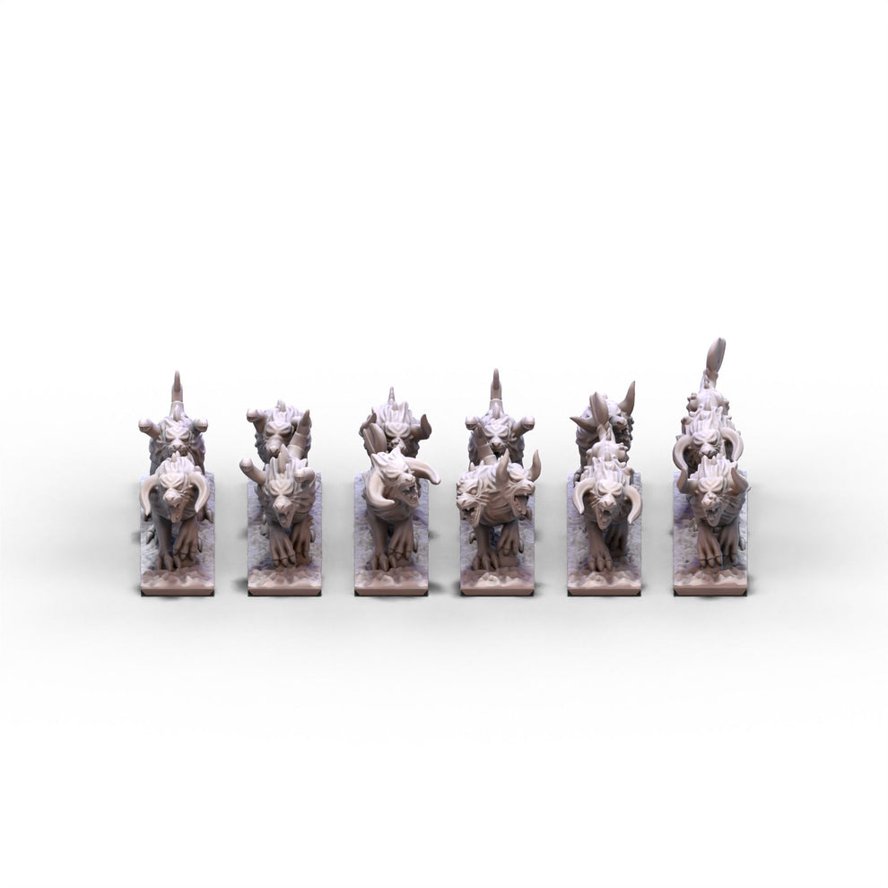 Beastmen | Chaos Hounds Unit 2 | 10mm or 15mm miniatures for Warmaster ...