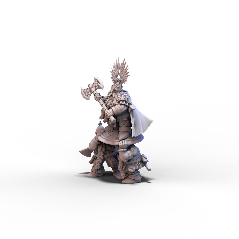 Sons of Ymir | Dwarf King Ulric of Thrym Heim | 28mm or 32mm miniatures ...