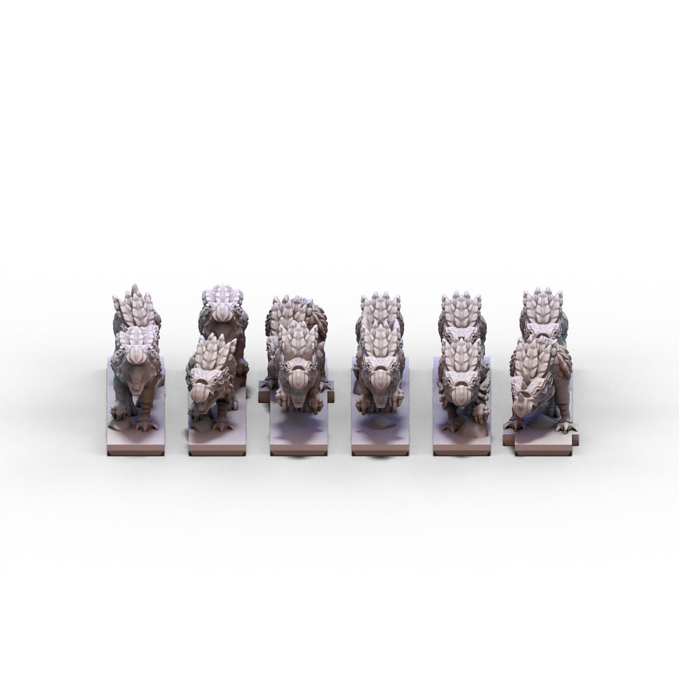Daemon Army | Chaos Hounds Unit | 10mm or 15mm miniatures for Warmaster ...