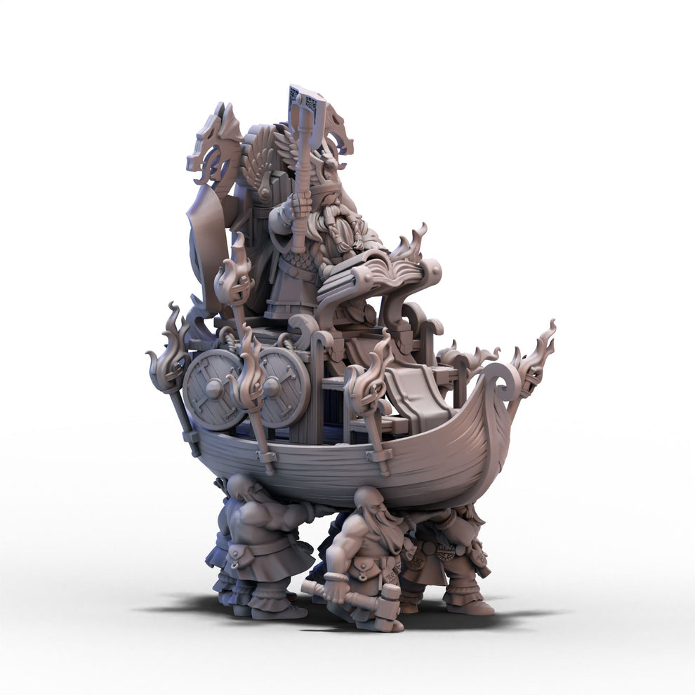 Sons of Ymir | Dwarf King on Throne | 28mm or 32mm miniatures for D&D ...