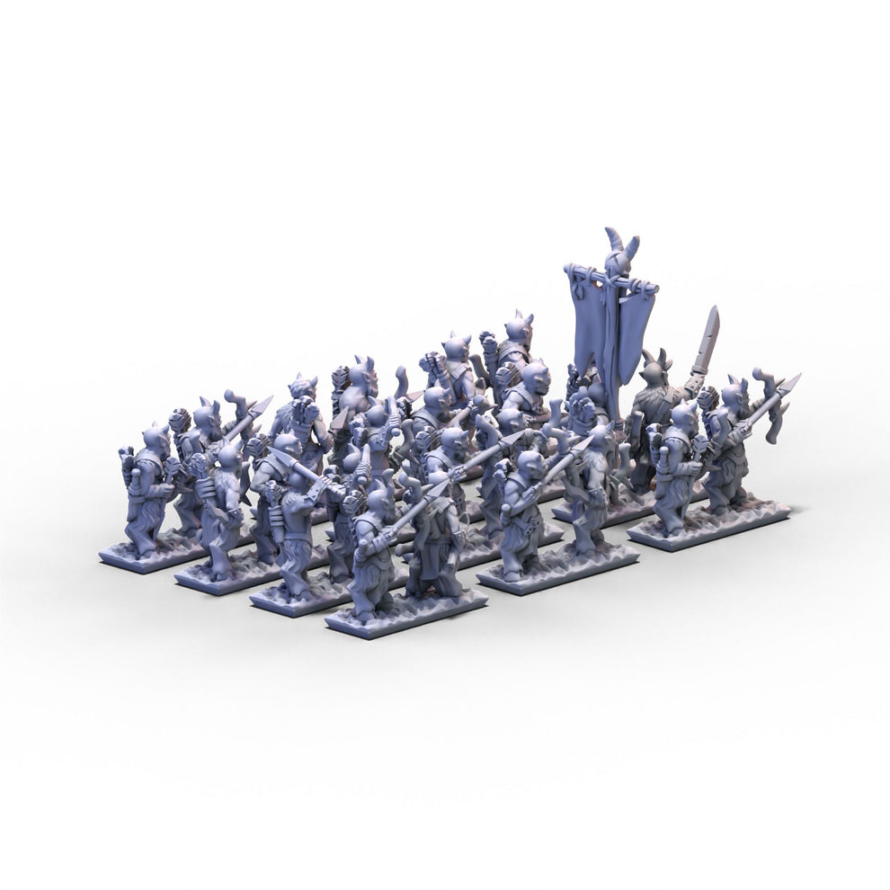 Beastmen | Beast Herd Archers Unit 1 | 10mm or 15mm miniatures for ...