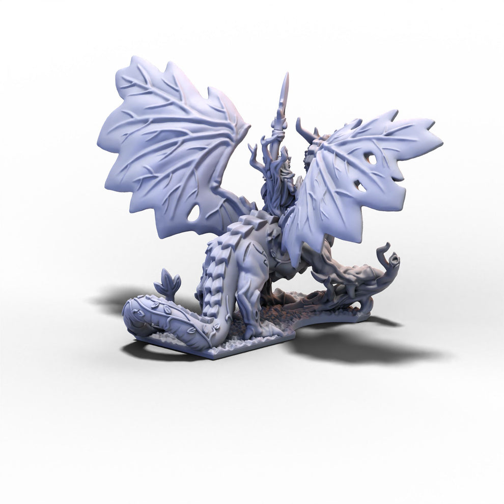 Wood Elves | Forest Dragon w Elf Hero | 10mm or 15mm miniatures for ...