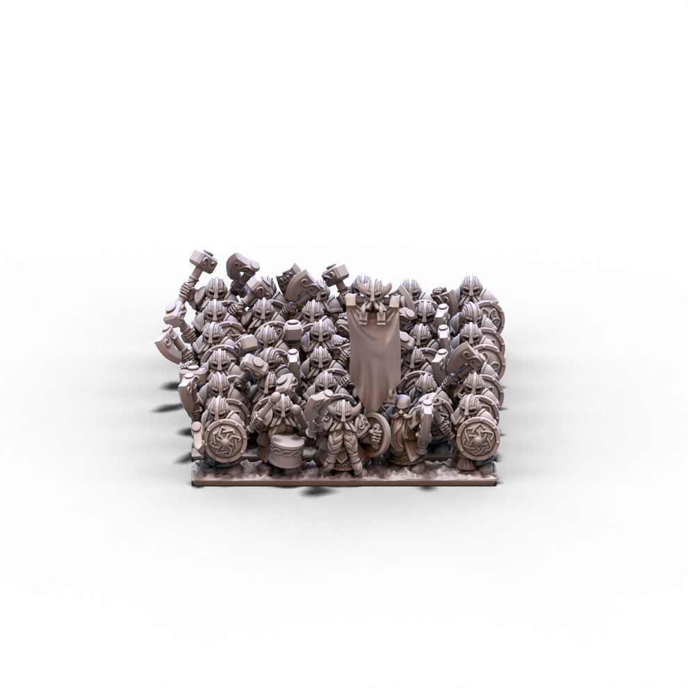 Dwarves | Dwarf Elite Warriors Unit 2 | 10mm or 15mm miniatures for ...
