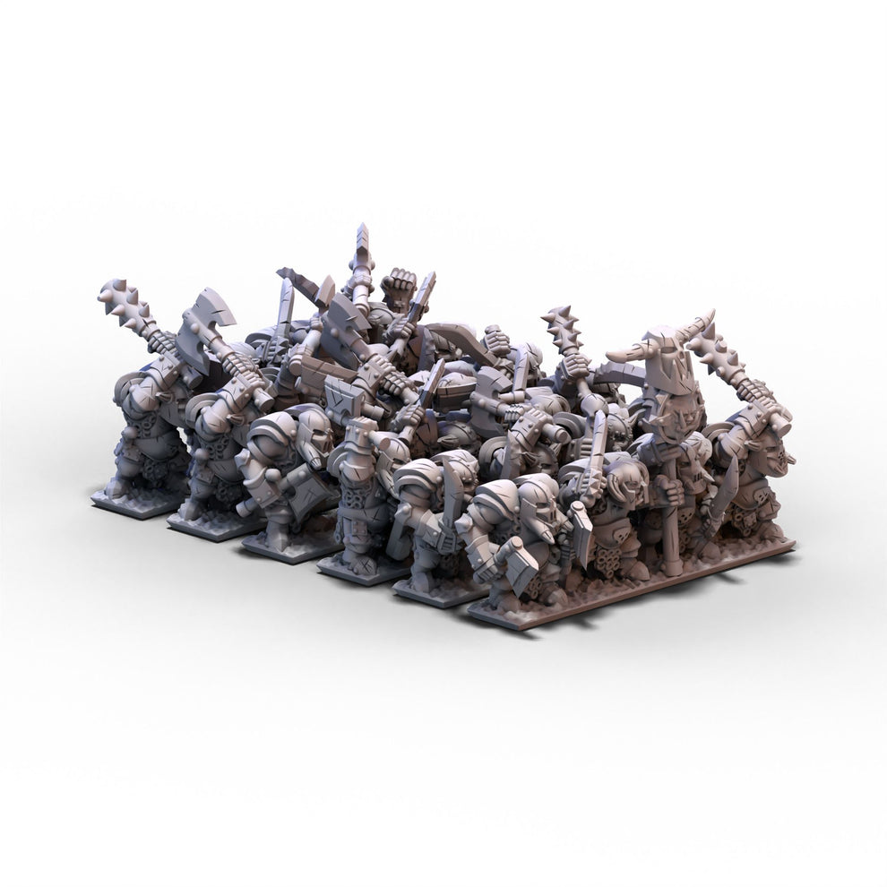 Orcs and Goblins (GSM) | Black Orcs Unit | 10mm or 15mm miniatures for ...
