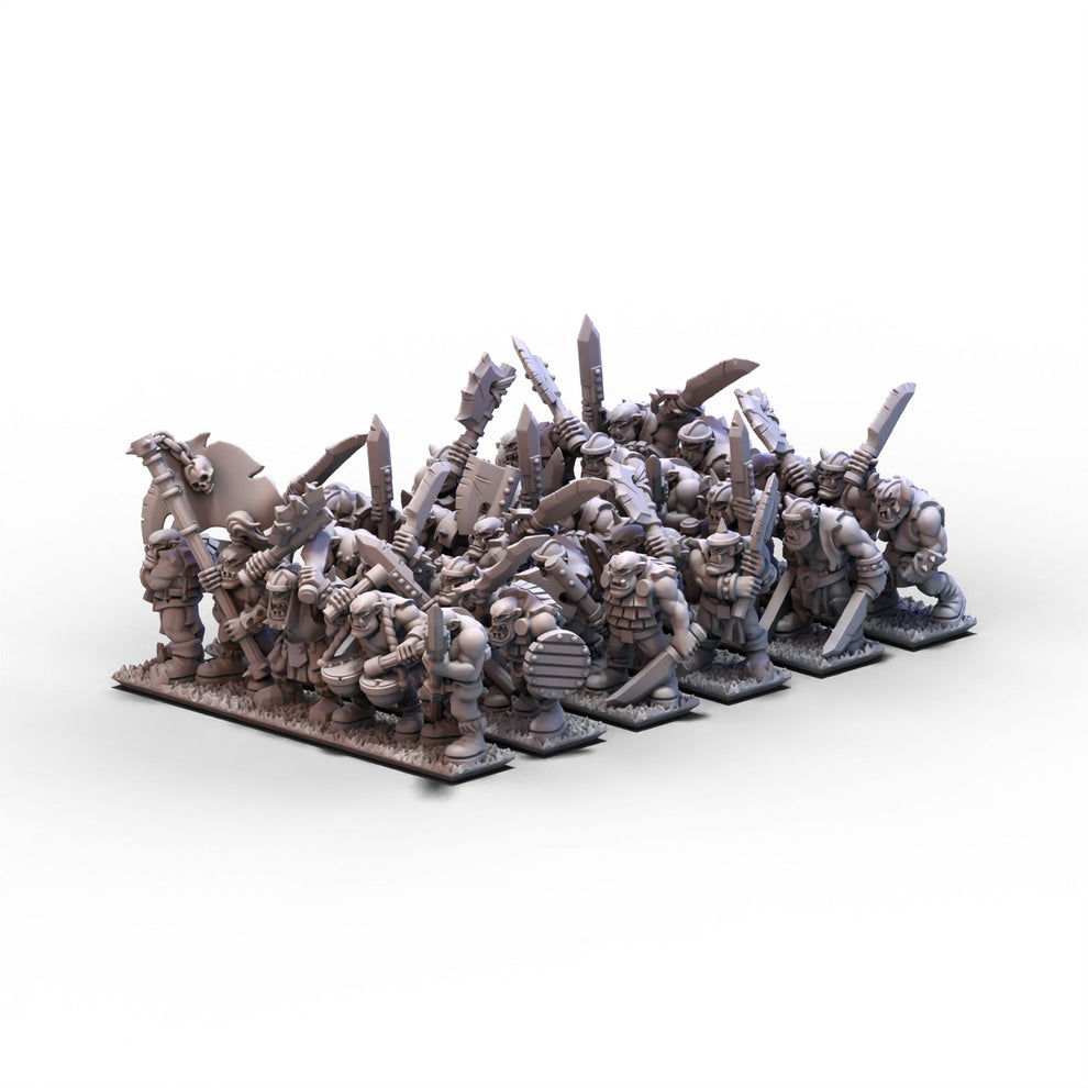 Orcs and Goblins (FD) | Warmaster Starter Army | 10mm or 15mm miniatures for Warmaster, Kings of ...