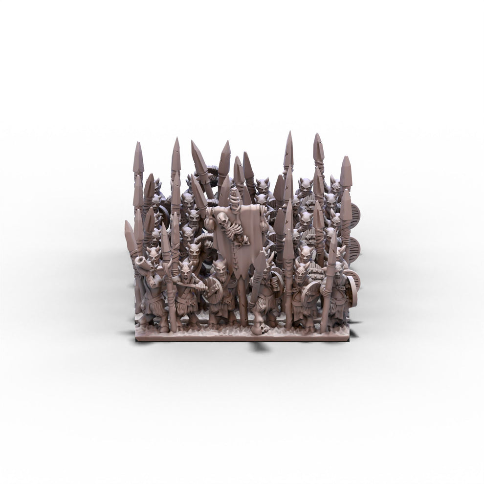 Beastmen | Beast Herd (Spear) Unit 1 | 10mm or 15mm miniatures for ...