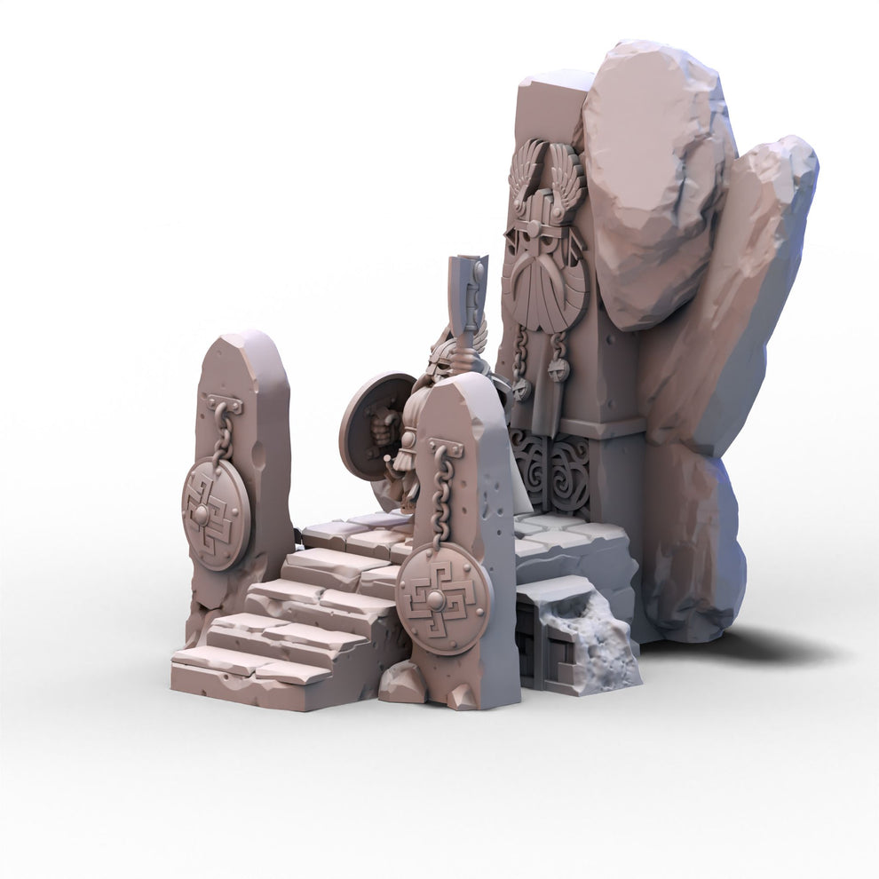 Sons of Ymir | The Dwarf Lord Diorama | 28mm or 32mm miniatures for D&D ...