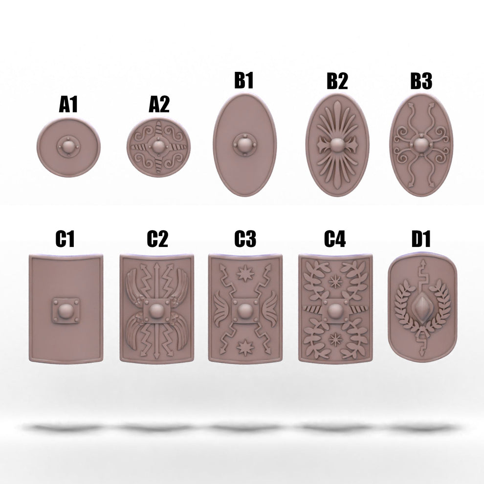 Imperial Rome | Roman Shields | 15mm or 28mm miniatures for Saga, Hail ...