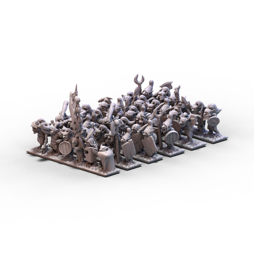 Orcs and Goblins (GSM) | Goblin Warriors Unit 1 | 10mm or 15mm ...
