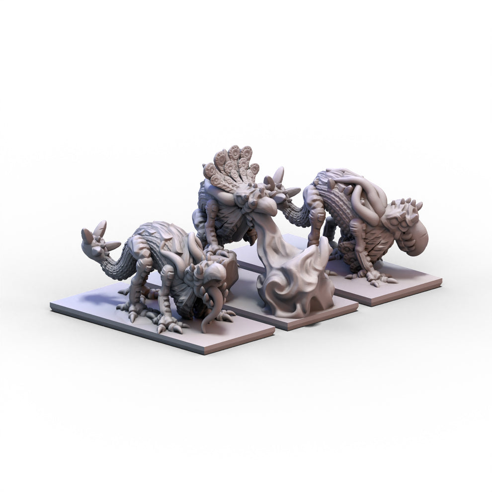 Daemon Army | Daemon Beasts Unit | 10mm or 15mm miniatures for ...