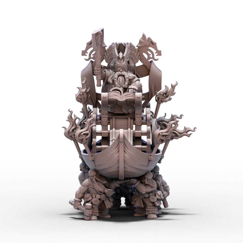Sons of Ymir | Dwarf King on Throne | 28mm or 32mm miniatures for D&D ...