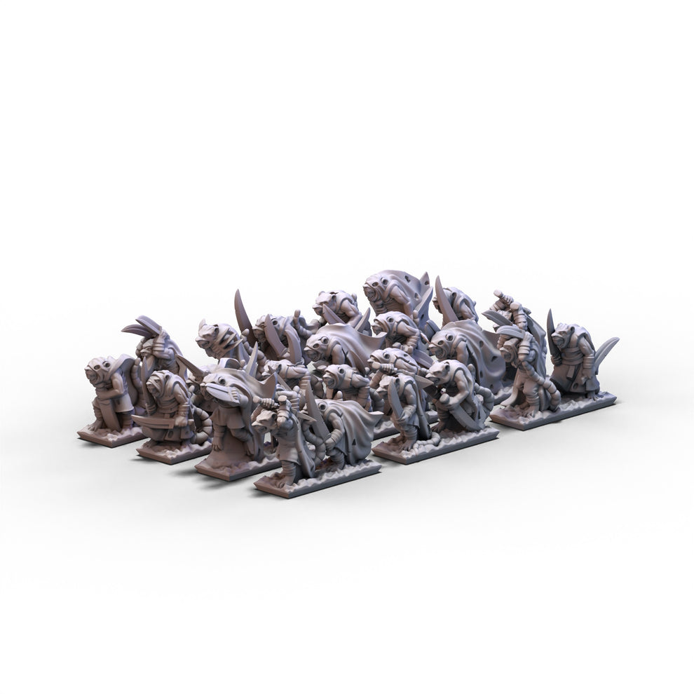Ratmen | Gutter Runners Unit 1 | 10mm or 15mm miniatures for Warmaster ...