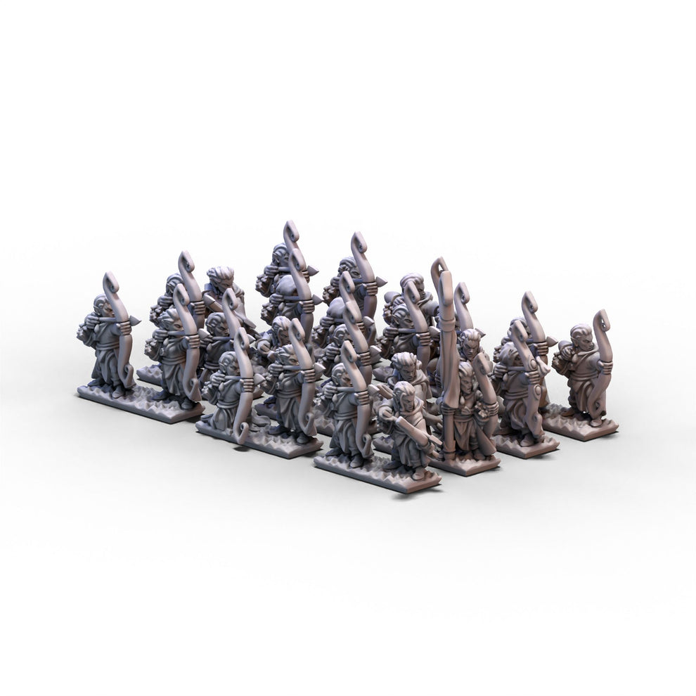 Wood Elves | Archers Unit 2 | 10mm or 15mm miniatures for Warmaster ...
