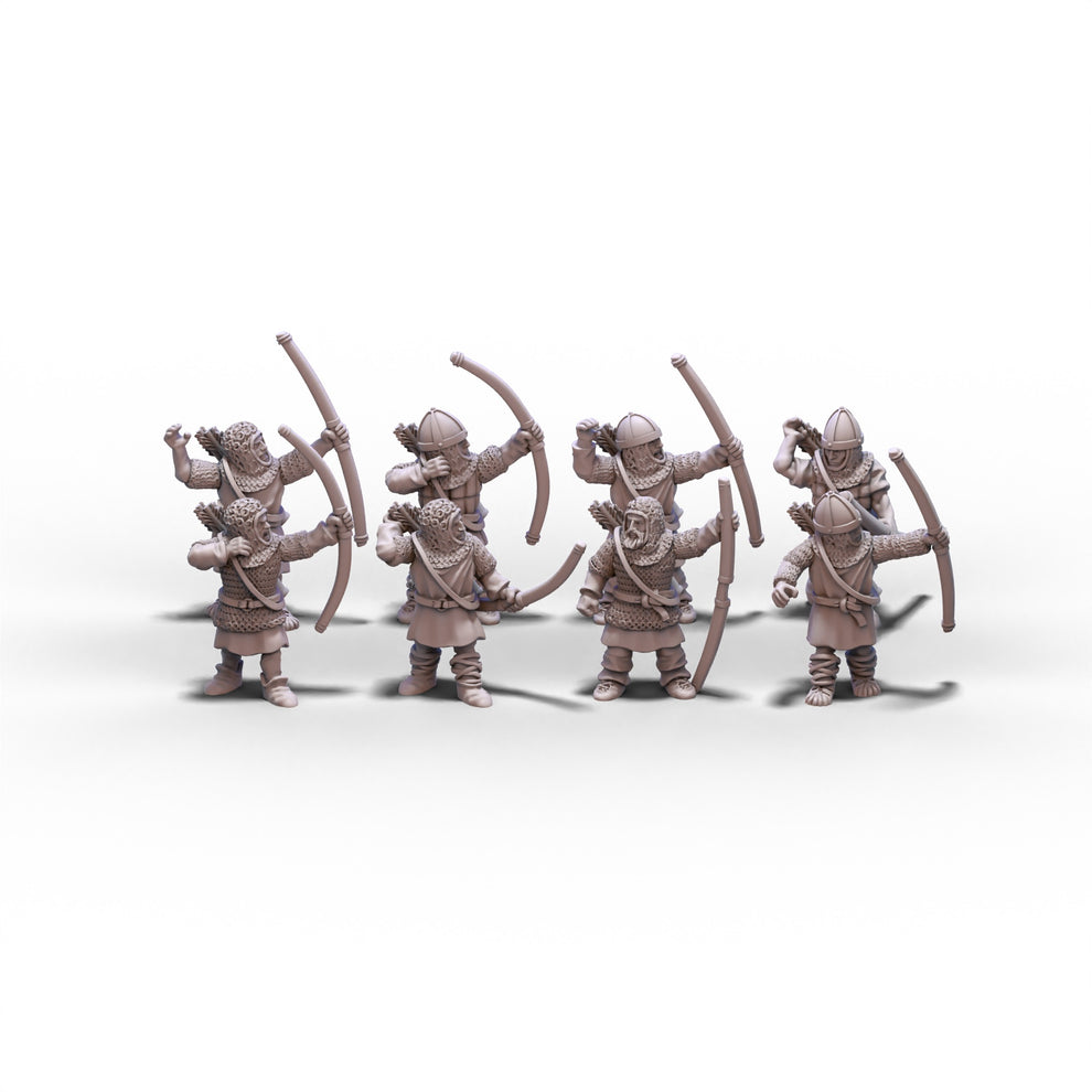 Medieval Armored Archers with Long Bows | 15mm or 28mm miniatures for ...